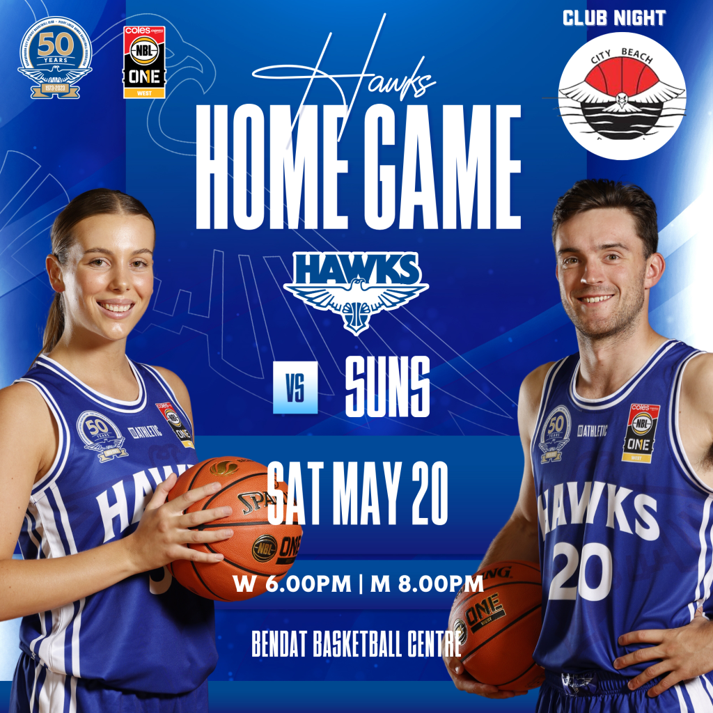 Hawks take on Suns Saturday Night at Bendat - Perry Lakes Basketball